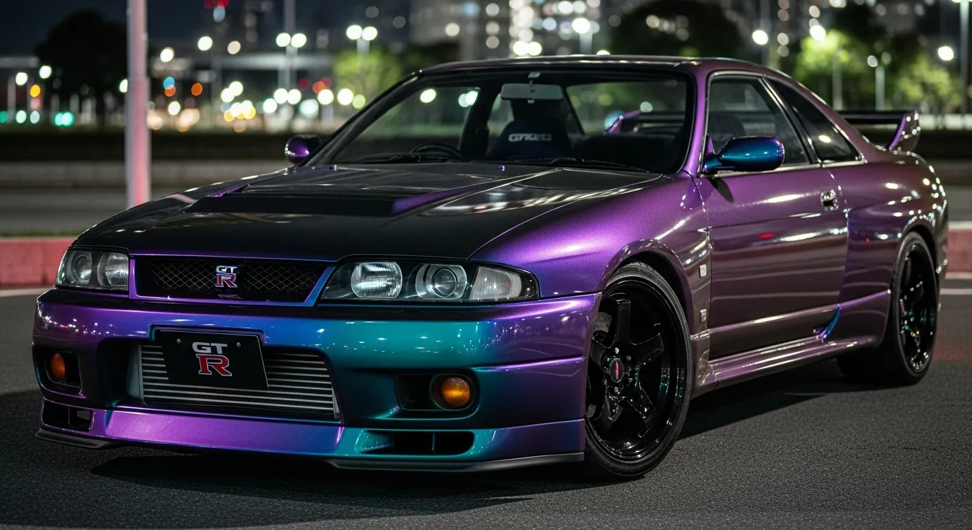 Midnight Purple R33 GTR Vinyl (Car Wrap Buying Guide)