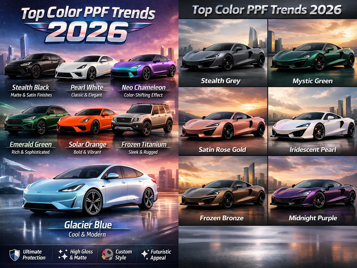 Color PPF 2026 Trend: Top Paint Protection Film Color Styles
