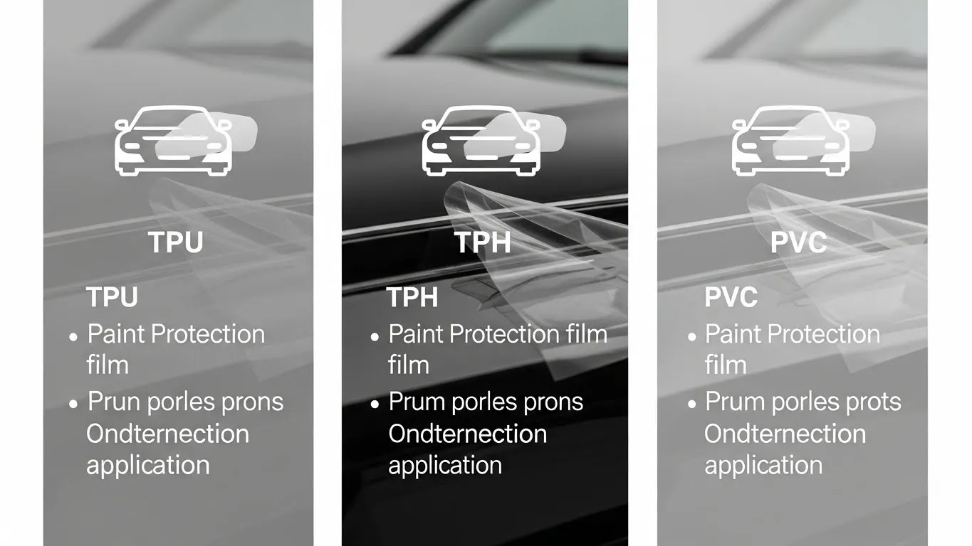 TPU vs TPH vs PVC PPF Comparison 2026 – Differences in Durability, Cost ...